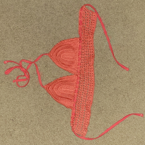 Target | Swim | Red Crochet Bikini Top Small | Poshmark